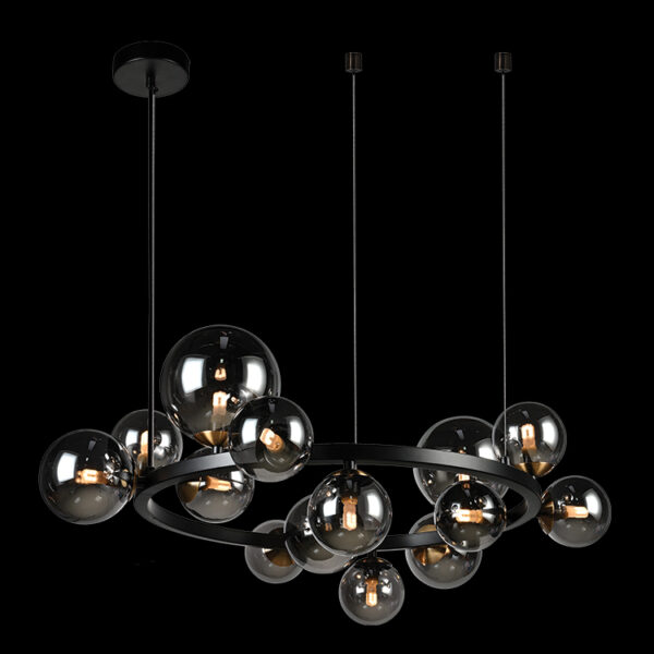 K Light A-KLCH-9225/14 (Option 2) LED Round Bubble Glass Pendant ...