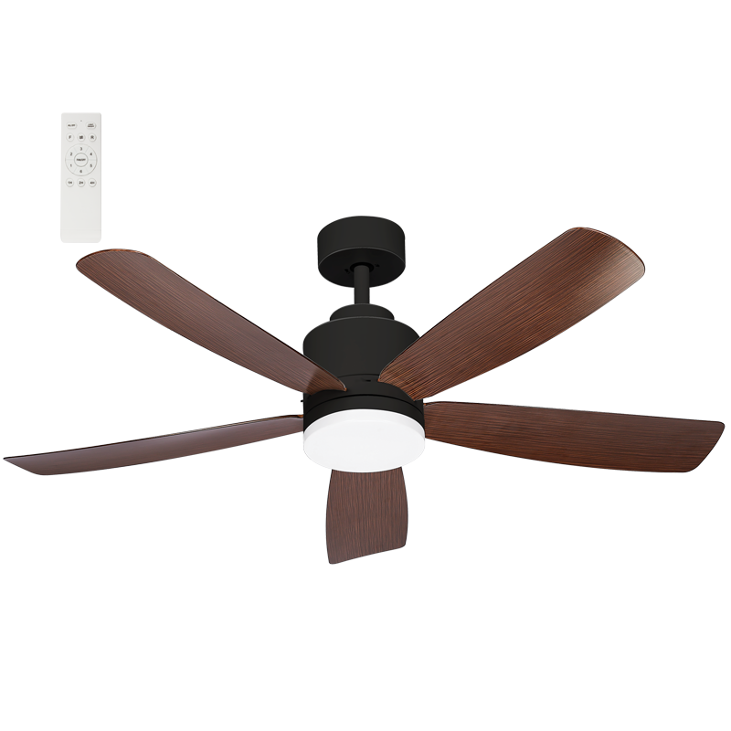 Brightstar FCF112 Black with Brown Wood Finish ABS Blades – Lightworld ...