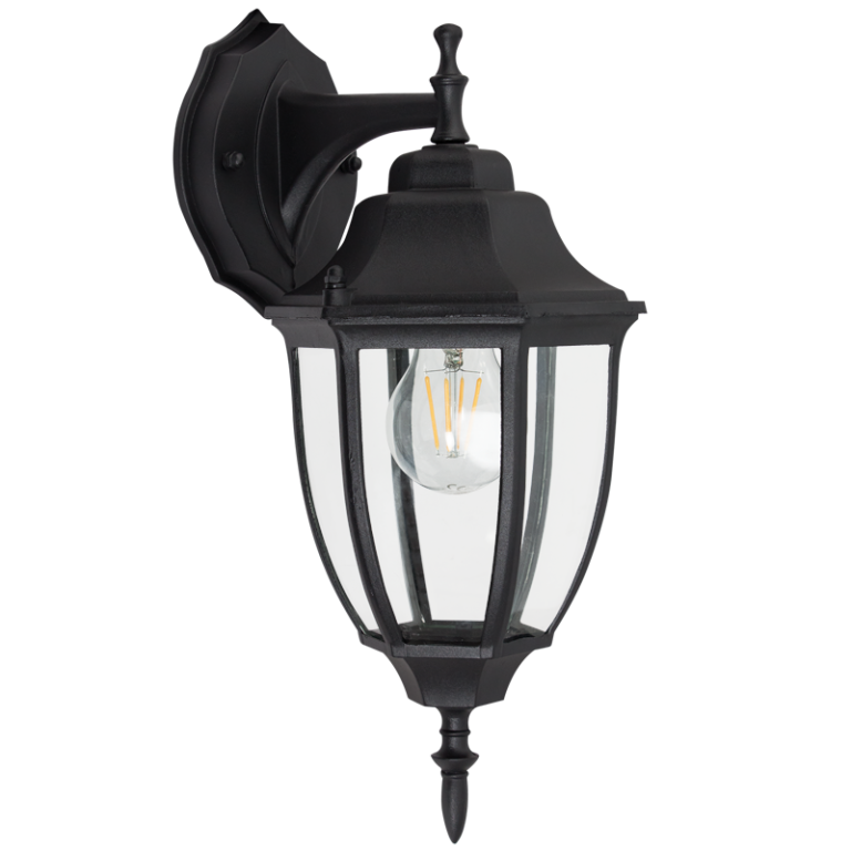 Brightstar L223 BLACK 6 Panel Down Facing Lantern – Lightworld Online