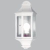 Brightstar L4999 White 3 Panel Half Lantern Die Cast Aluminium with Clear Glass – Lightworld Online